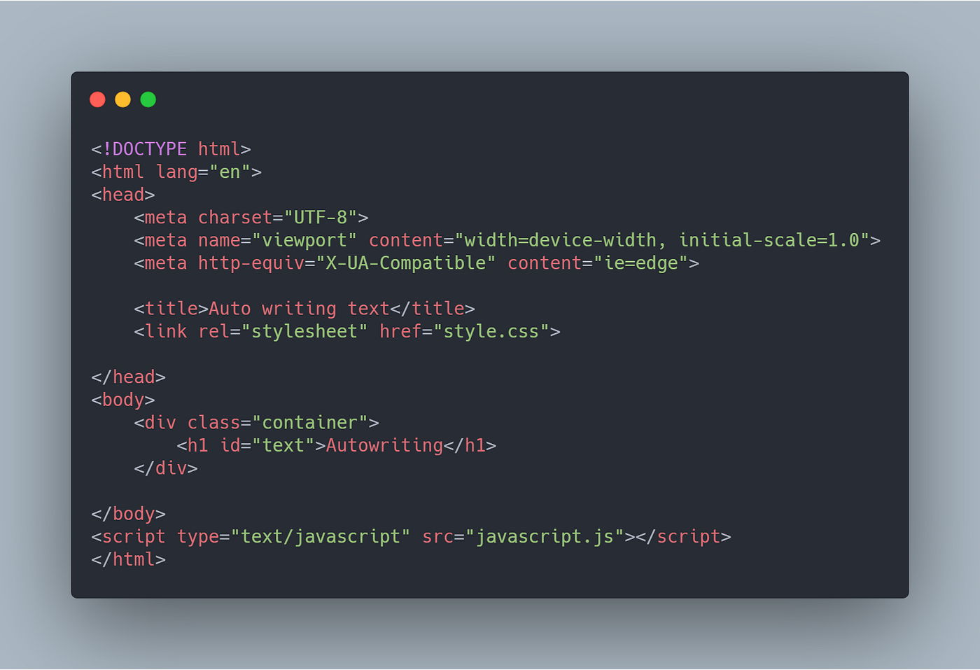 JavaScript Auto Writing Text. In this blog, we are going to learn how ...