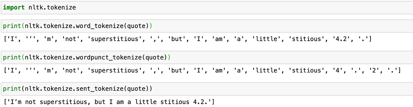 NLP: Tokenization. Tokenization is the first step in… | by Bharti ...