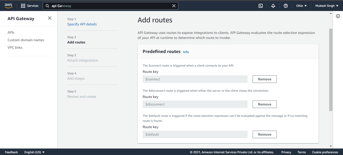 Web Socket Using AWS API Gateway and Lambda Function | by Mukesh Singh | Dec, 2021 | Medium