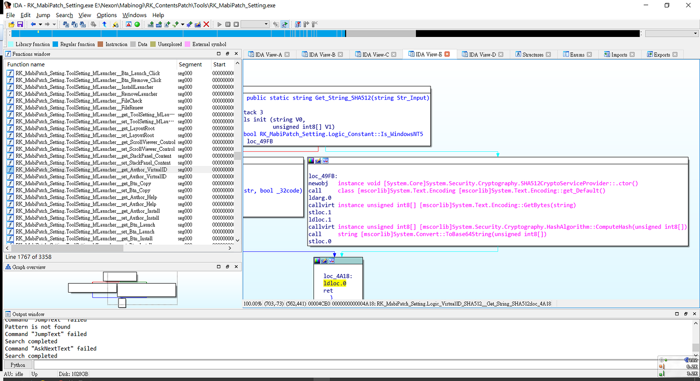 Static analysis of .net framework binary — IDA Pro newb practice | by Jerry Ho | Jerry Ho | Medium