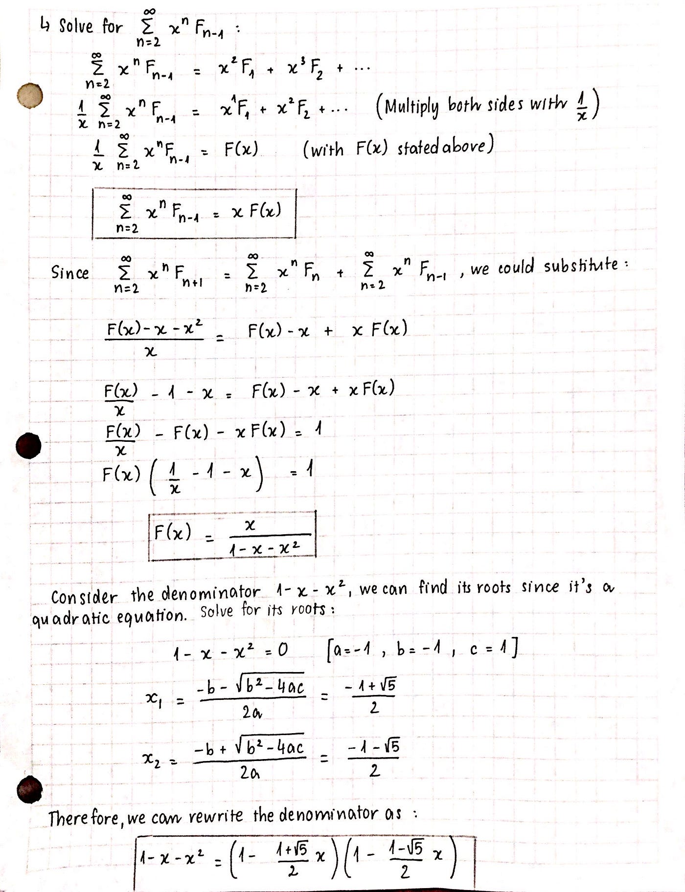College Calculus III: The General Formula For Fibonacci Sequence | by Y ...