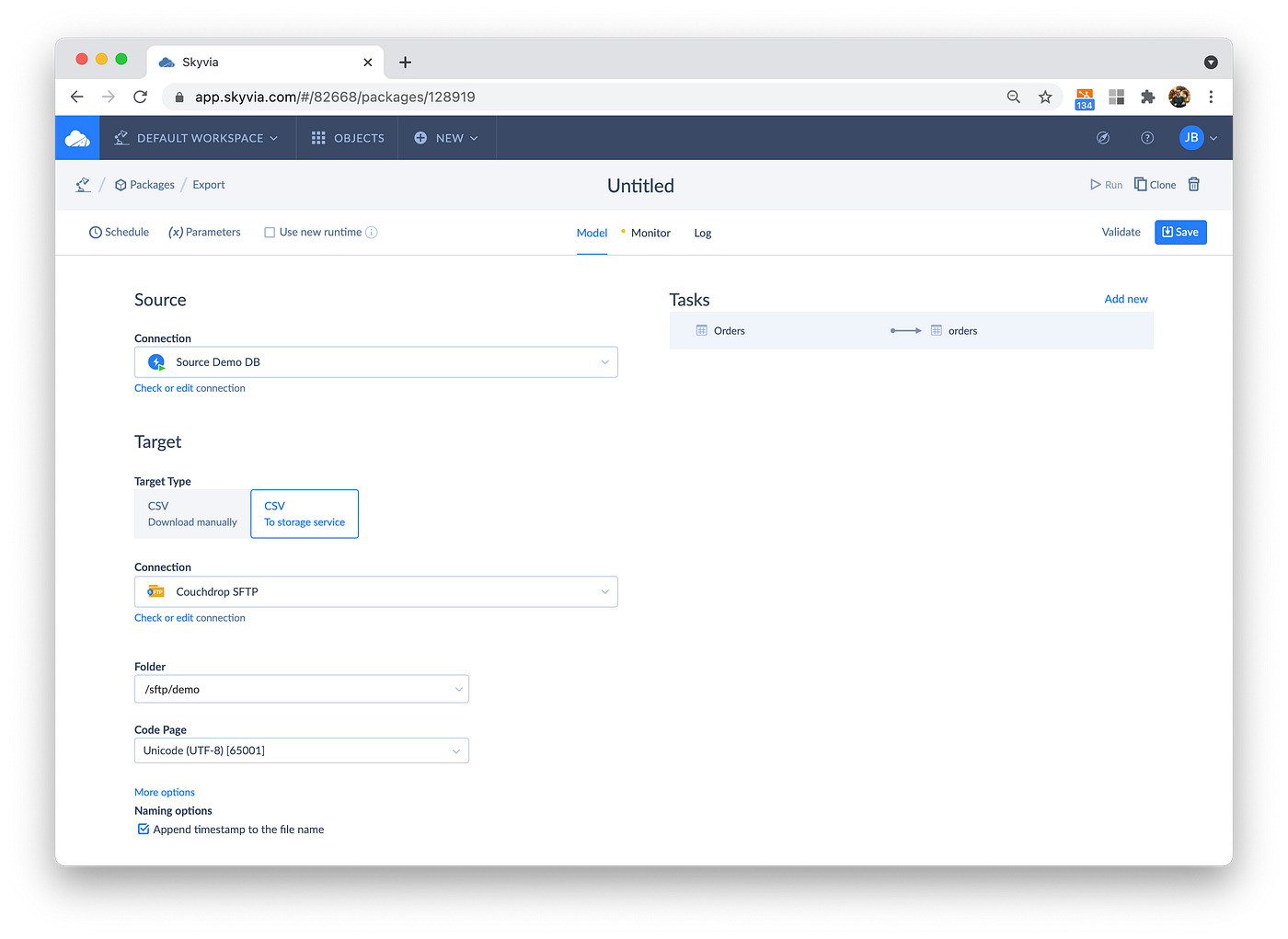 How to export from Skyvia to an SFTP endpoint for an automated workflow | by Jayden Bartram ...
