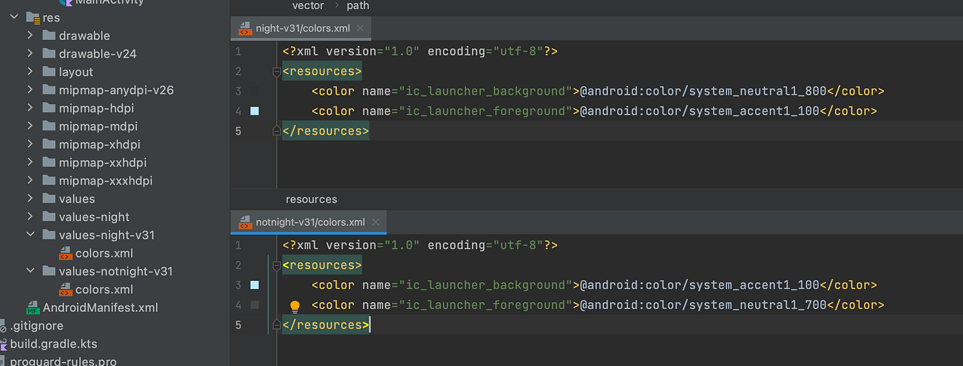 Implement Themed Icons (Android 13) | by Yahor Urbanovich | ProAndroidDev