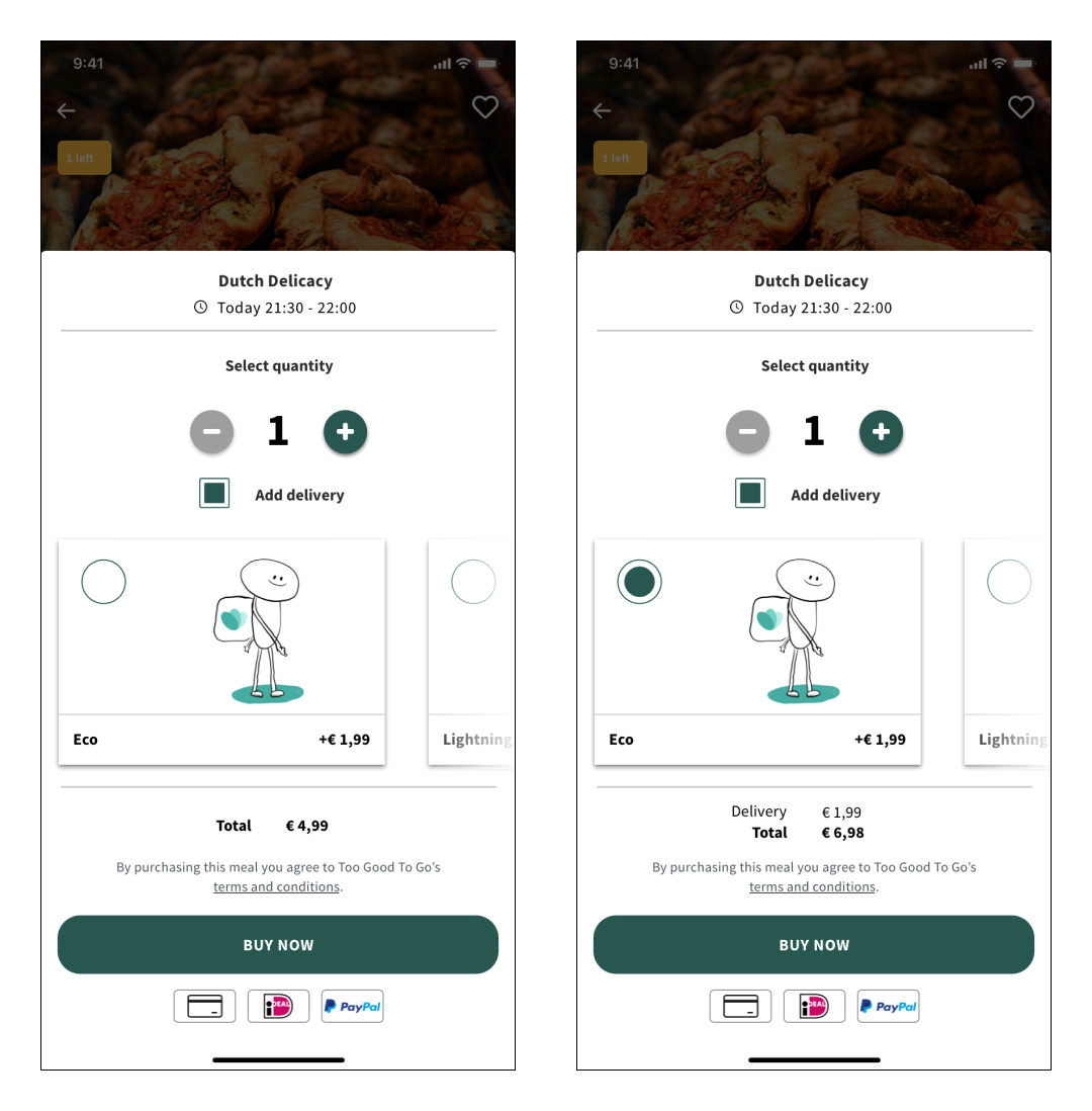 TooGoodToGo: Add a feature — Delivery (UX/UI design) | by Jordin van ...
