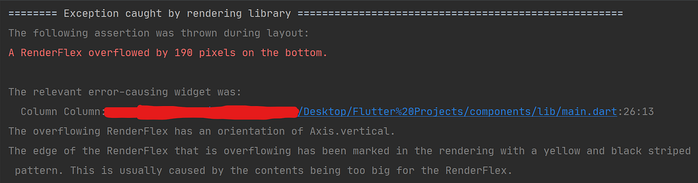 My Top Errors In Flutter. Here are my top Flutter widget errors… | by Kiyron Dyer-Allen | Medium
