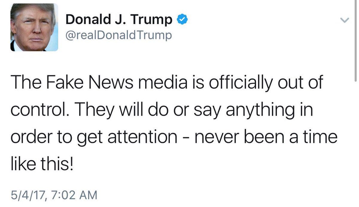 The words “fake news” are basically what this generation tend to follow ...