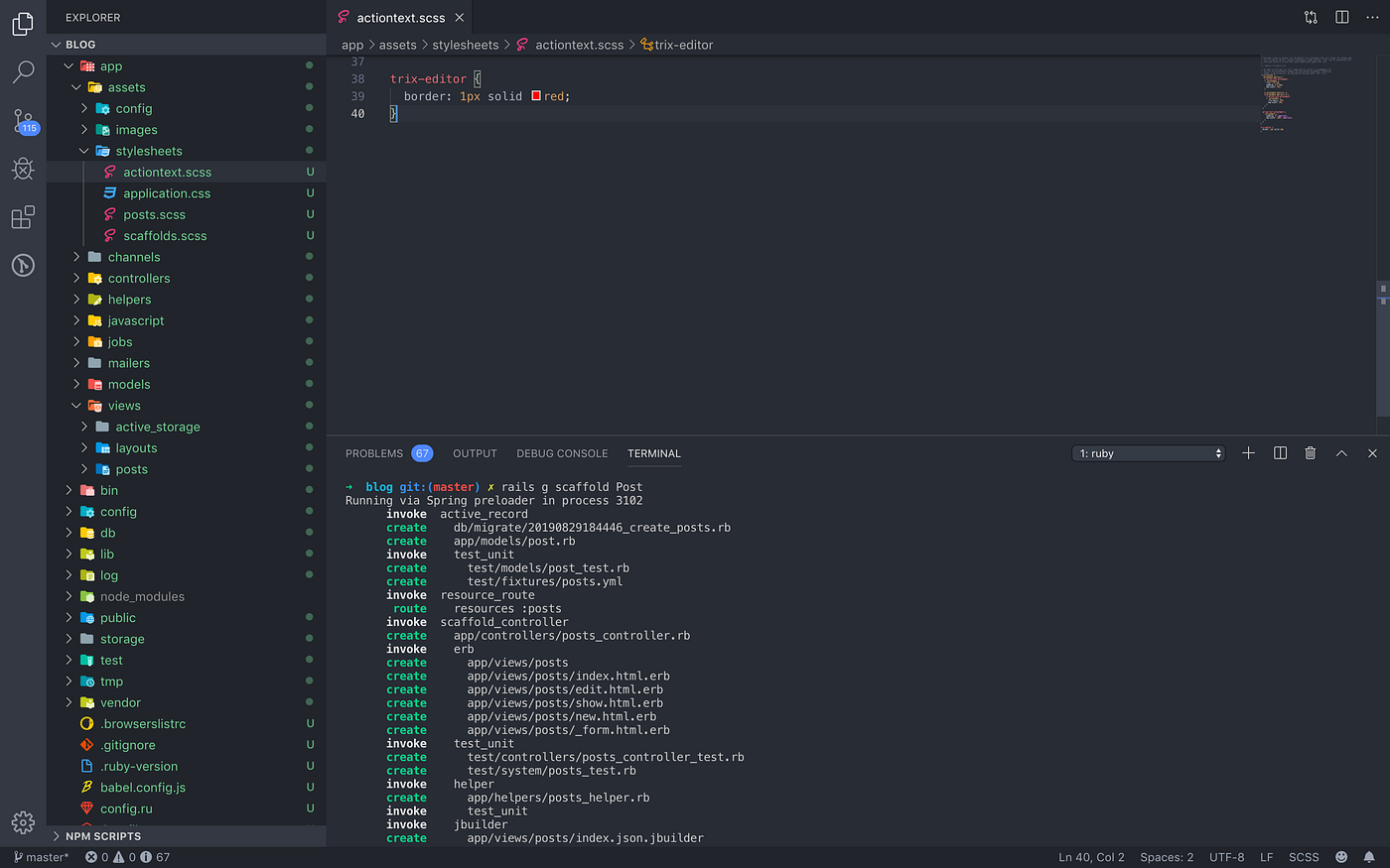 Creating a Blog with Rails Action Text | by Cody Elhard | Medium