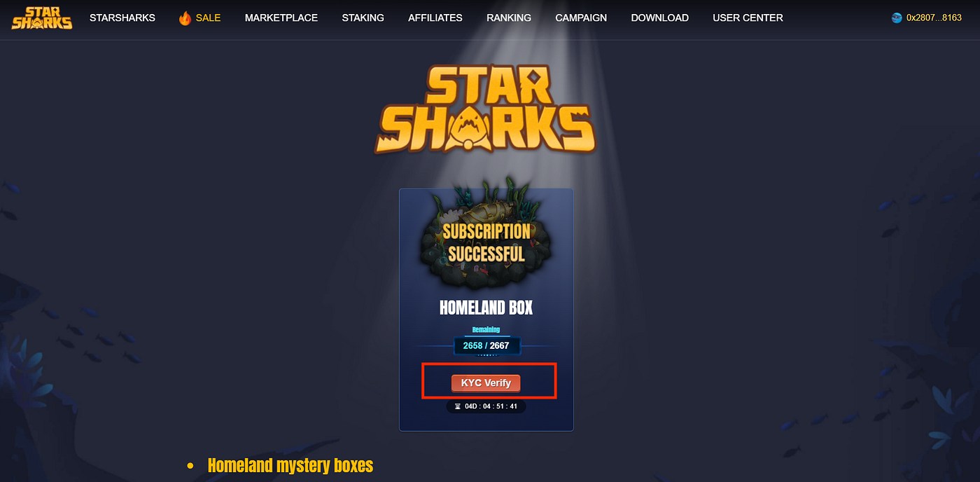 The StarSharks Official HomeLand NFT Sale is just a few steps away ...