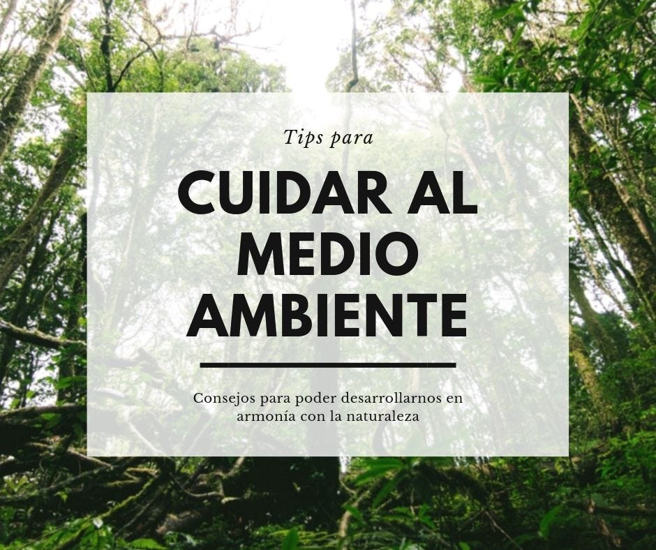 Tips para cuidar al medio ambiente | by Edgar Blanco | Medium