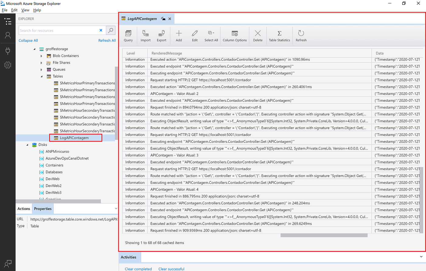 Aspnet Core Serilog Implementando Logs Com Sql Server E Azure Table
