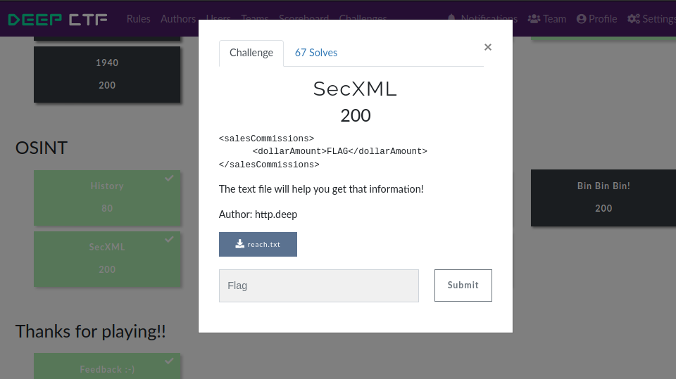 DEEP CTF writeup Part-1. Hello Everyone, recently we… | by Cryptonic007 | InfoSec Write-ups