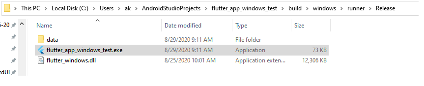 Flutter Windows executable creation | by Luck Ashish | Medium