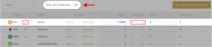 Main, Trade, and Margin Balances. When you make a deposit, all the ...