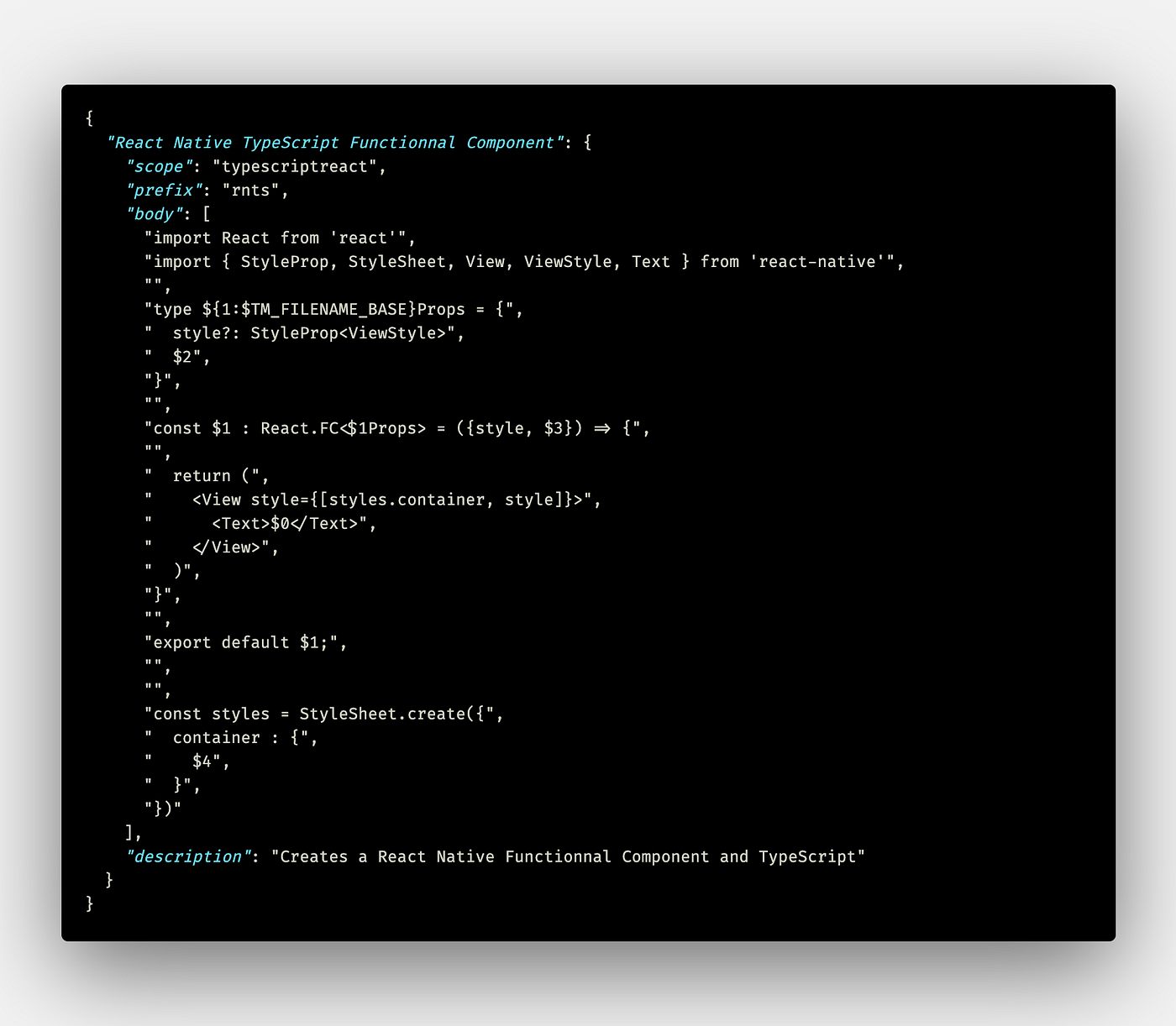 VS Code snippets : Save your time | by Alaa Chakroun | eDonec | Medium