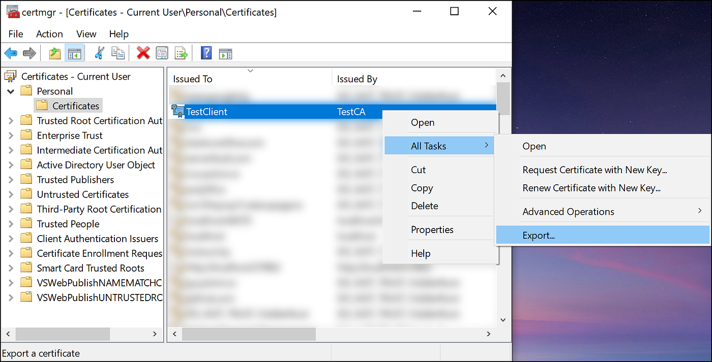 Implementing Client Certificate Authentication with IIS and ASP.NET | by Arseni Rynkevich | Medium
