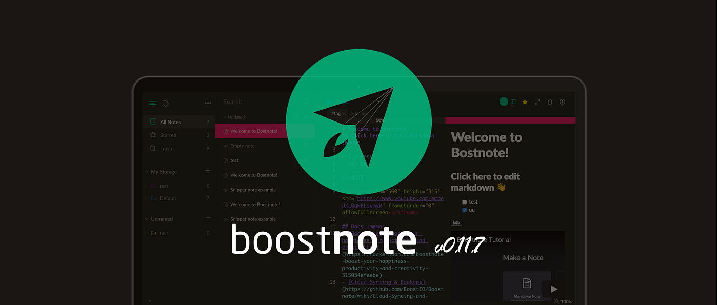 Boostnote v0.11.7 Release. Subscribe to the Newsletter | by Boost Note | Boost Note | Medium