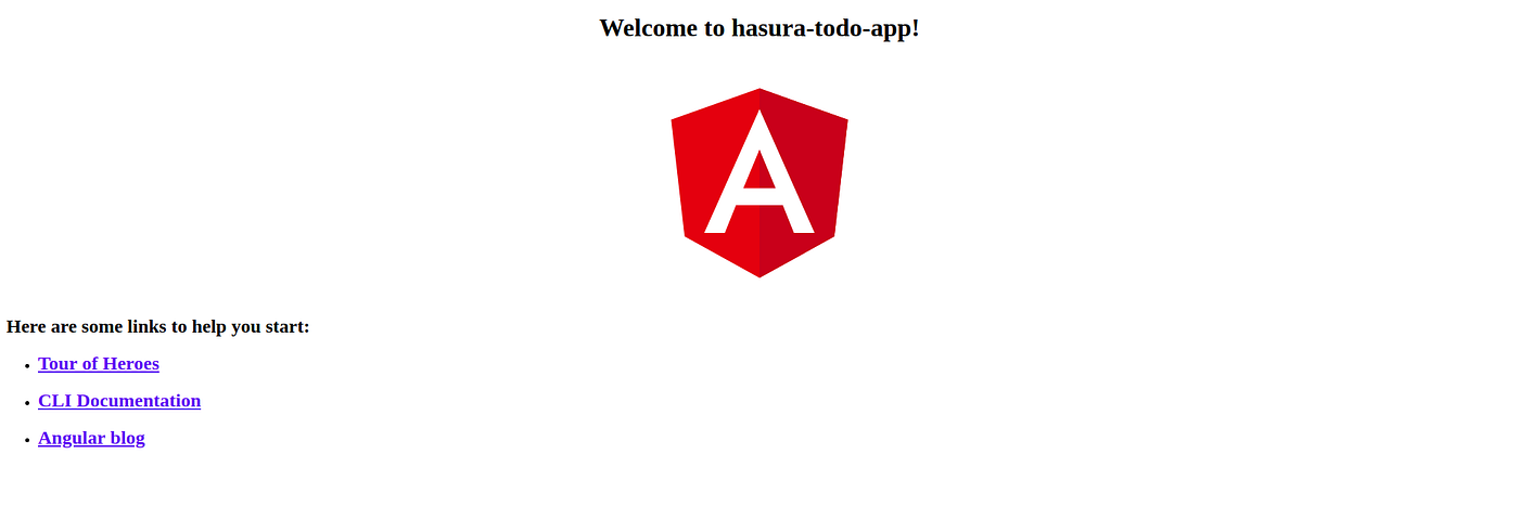 Todo App with Hasura GraphQL Engine using Angular 6 | by Siddhant Srivastav | Medium
