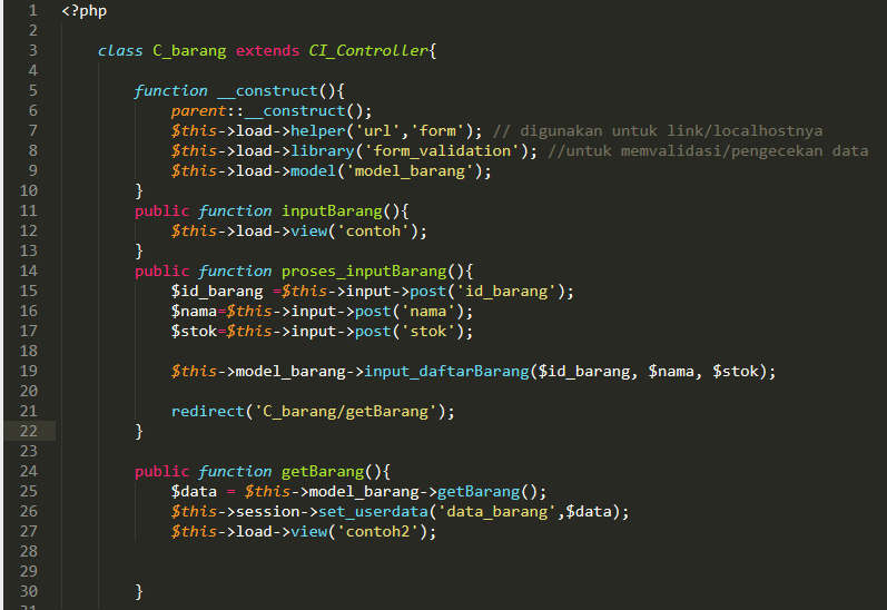 TUTORIAL CRUD PADA APLIKASI BARANG MENGGUNAKAN CODEIGNITER | by Sepvina ...