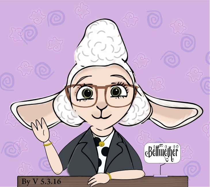 Bellwether Drawing from Zootopia(w.o. A Fancy Tablet) | by V | Medium