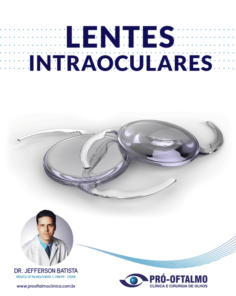 Lentes Intraoculares As Lentes Intraoculares São Próteses… By
