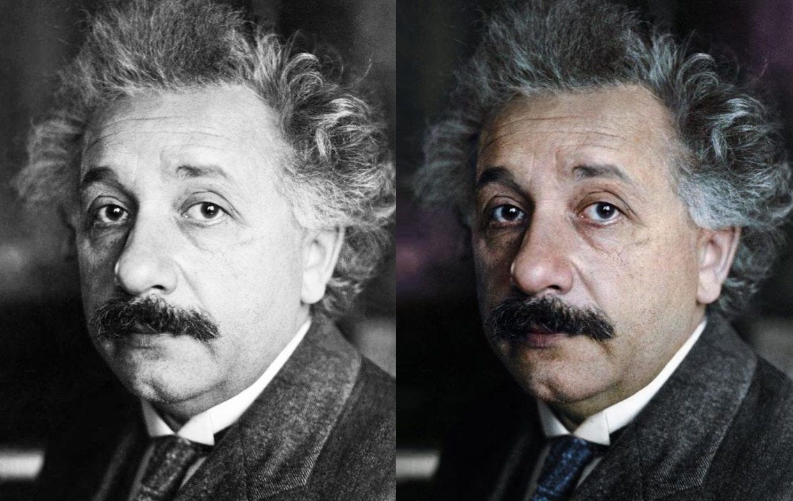 Rare Colorized Photos of Young Einstein, the Genius Born on Pi Day | by ...