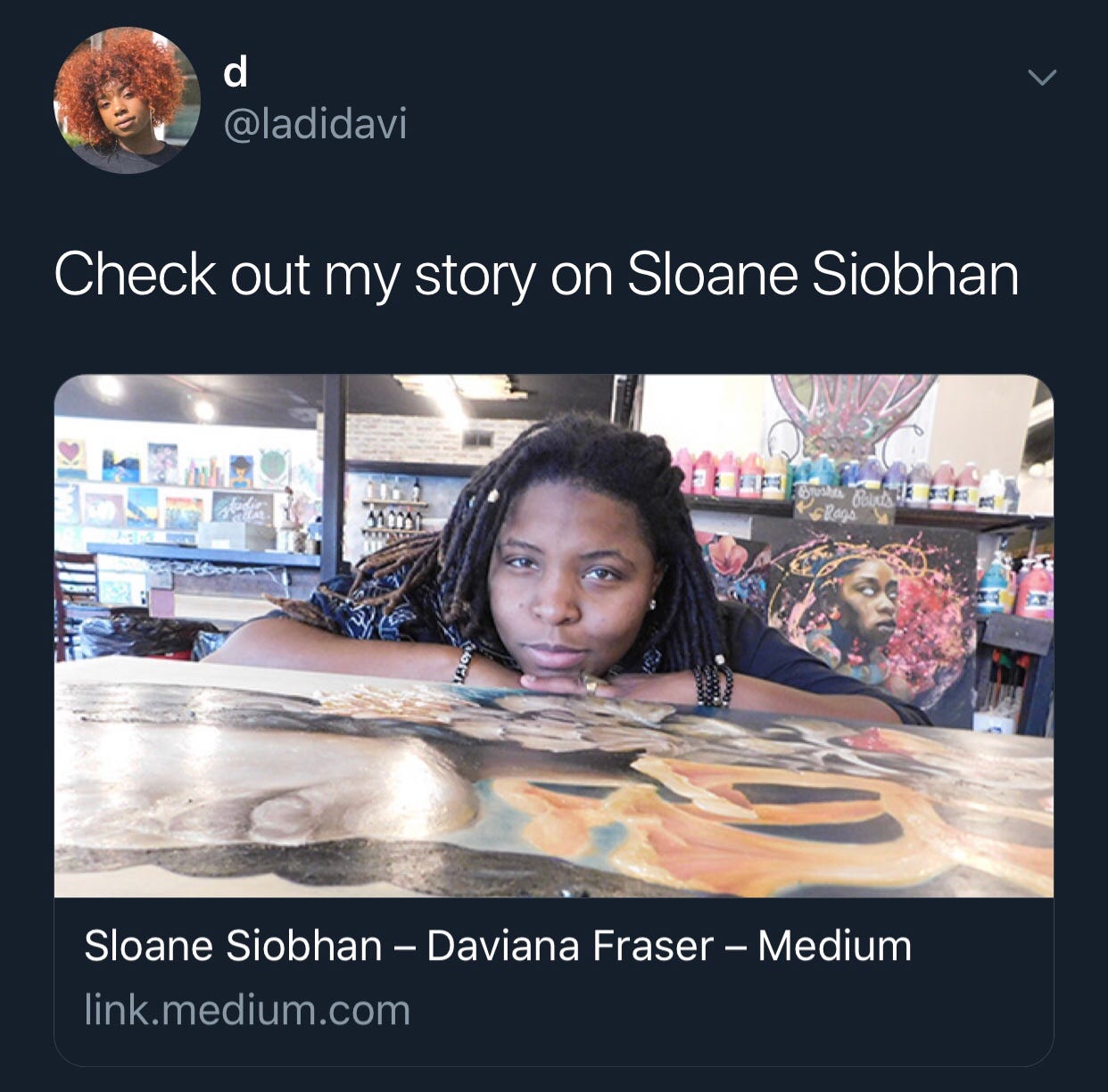 Sloane Siobhan. Sloan Siobhan is an artist whose work… | by Daviana ...