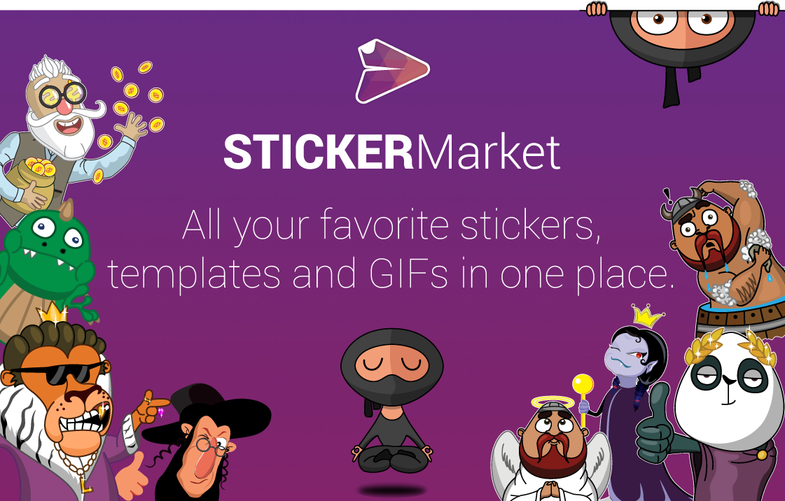 Sticker Market: All your favorite stickers, templates and GIFs in one ...