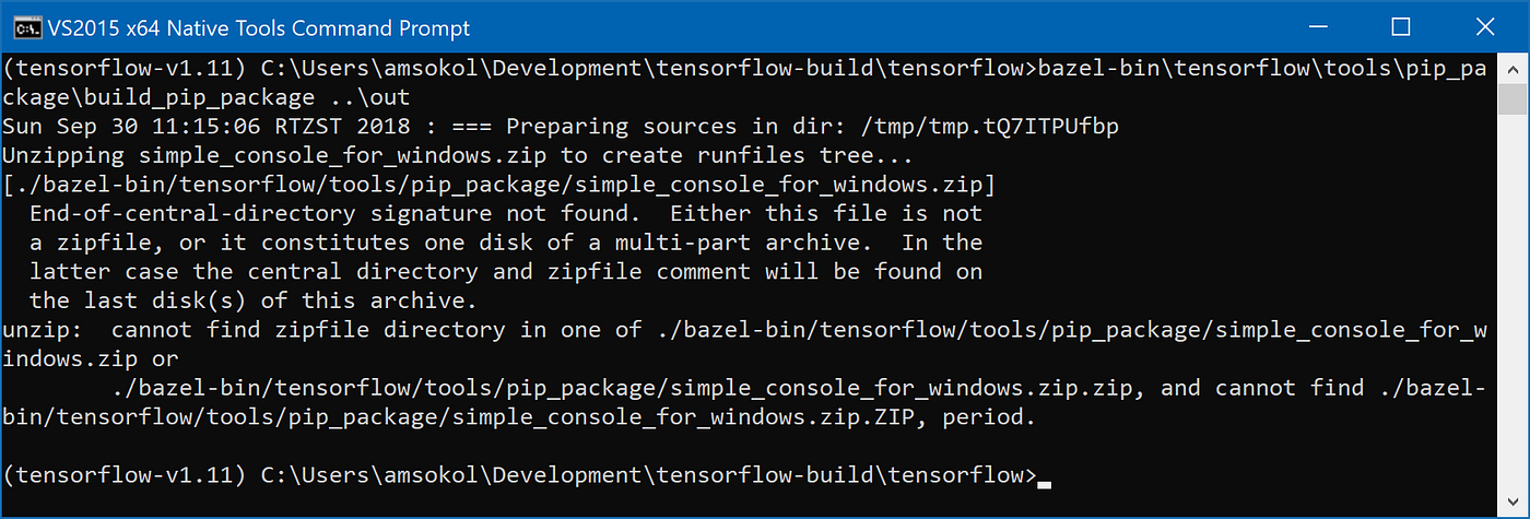 Update 1 How To Build And Install Tensorflow Gpucpu For Windows From Source Code Using Bazel