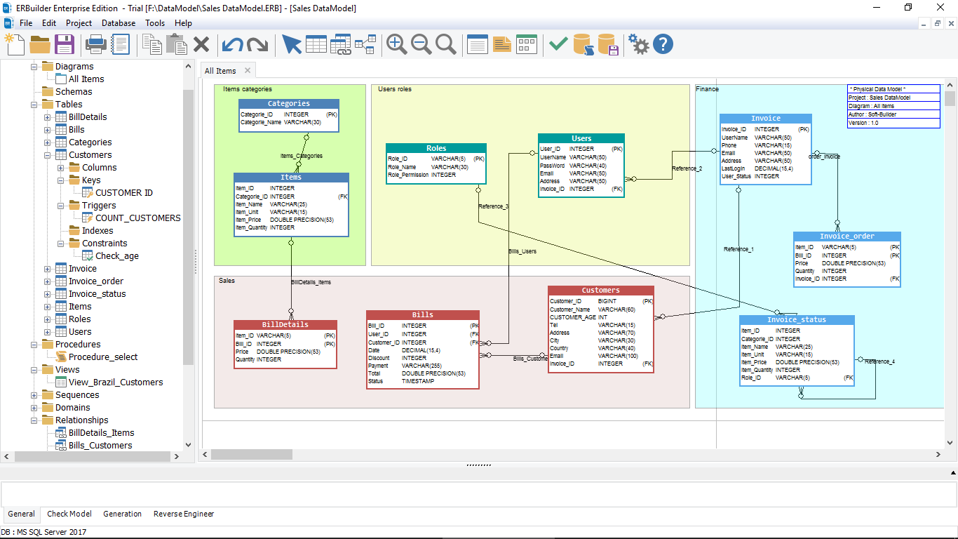 Database documentation with ERBuilder | Analytics Vidhya