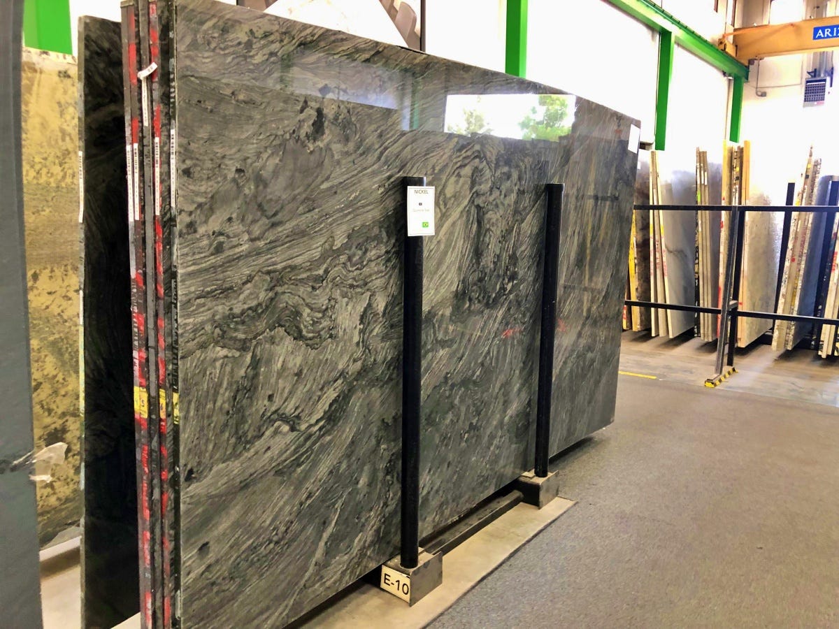 Giant Slabs of Uncut Granite. Touring a Granite Warehouse Showroom ...