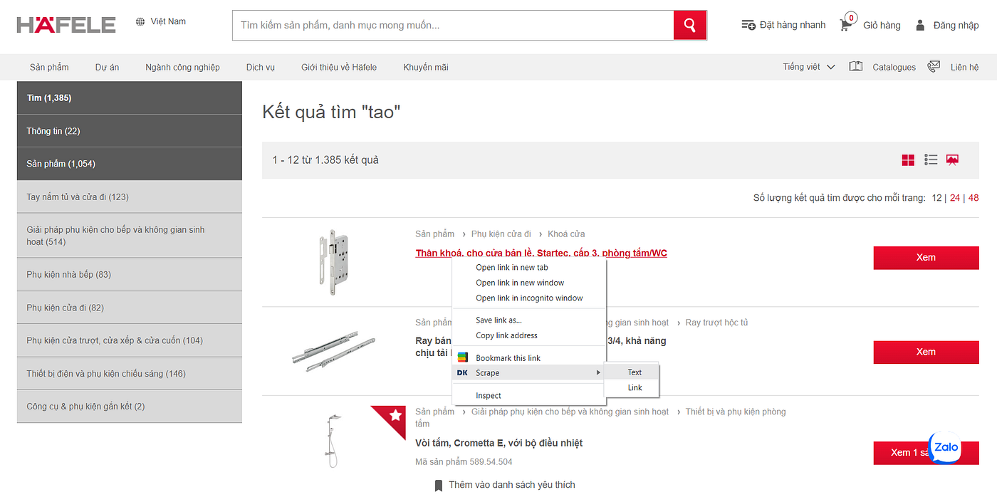How to scrape data from Hafele using python | by Manisha Surada | Selenium-pro | Sep, 2022 | Medium