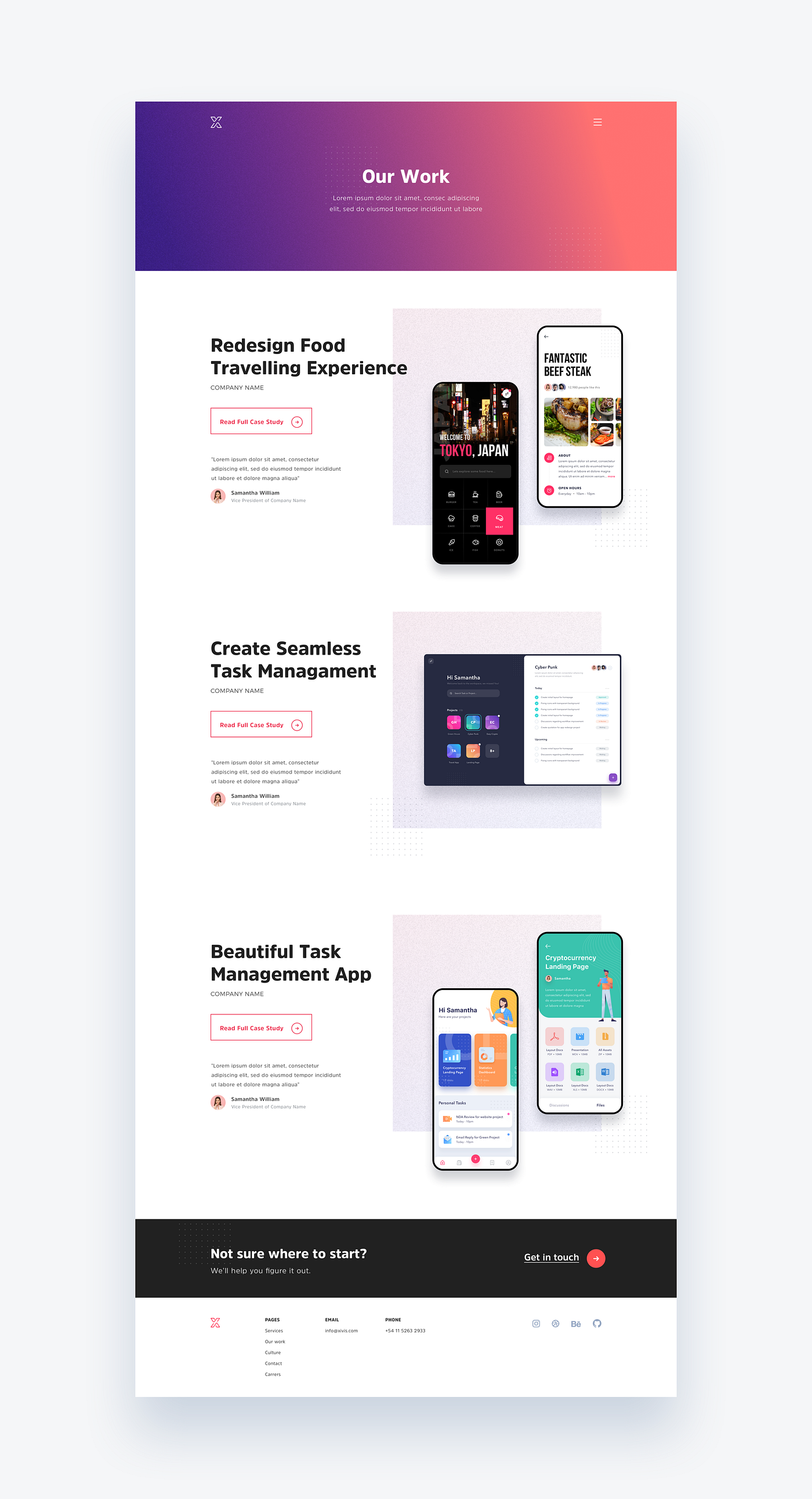 Proses kami membuat desain Landing Page untuk Xivis | by Dwinawan ...