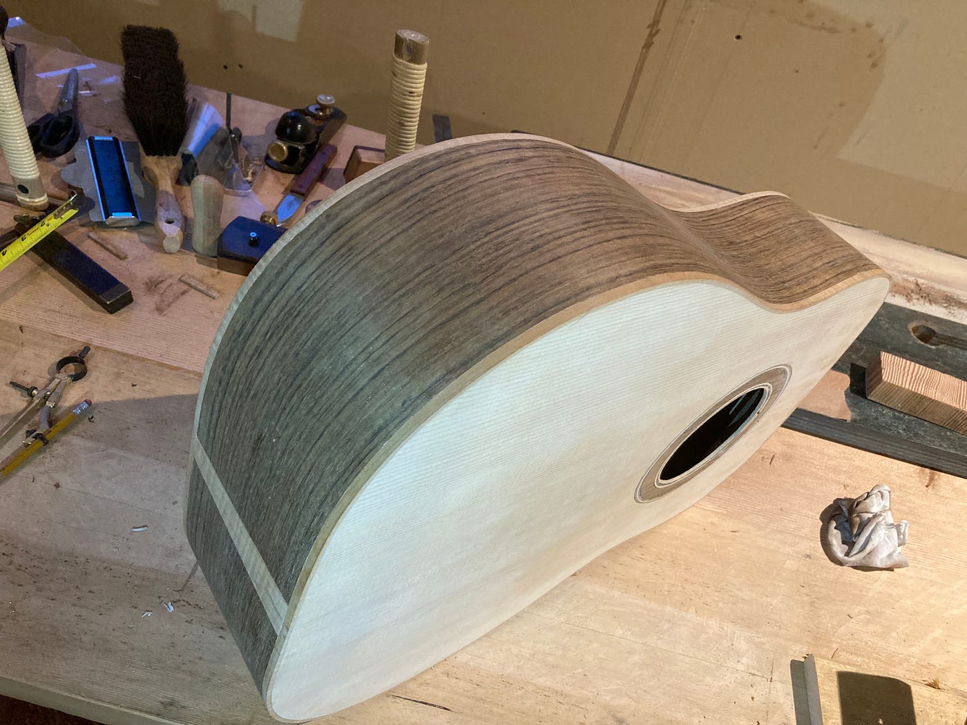 Binding the Guitar. Now that the guitar box is glued up and… | by John ...