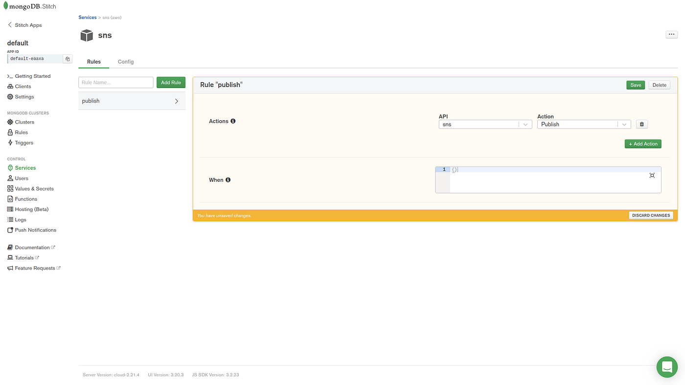 MongoDB Stitch +AWS queue. What is MongoDB stitch ? | by Sudhanva MG | Medium