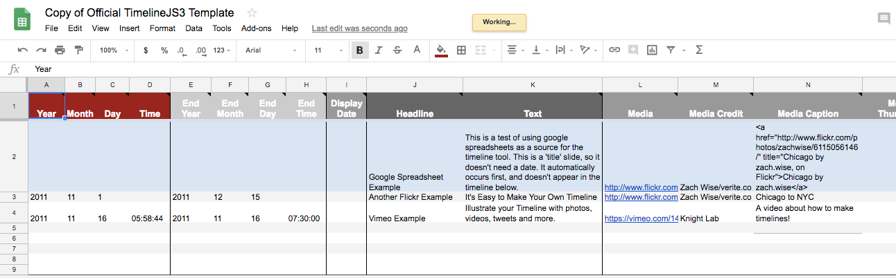 Knight Lab: Timeline. TimelineJS is an easy to use website… | by ...
