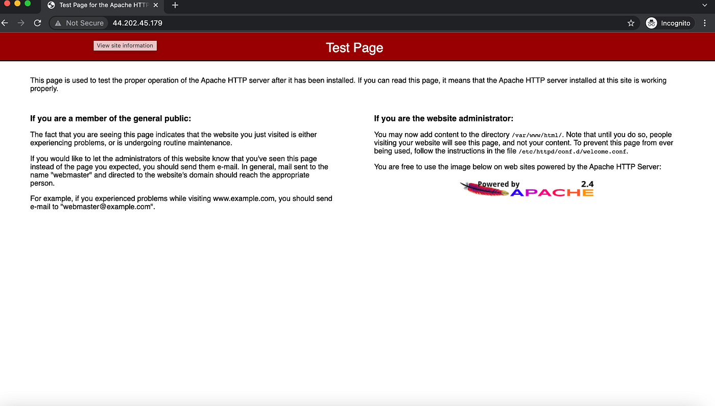 Creating an EC2 Instance w/an Apache Web Server via AWS CLI | by Toni Benn | Medium