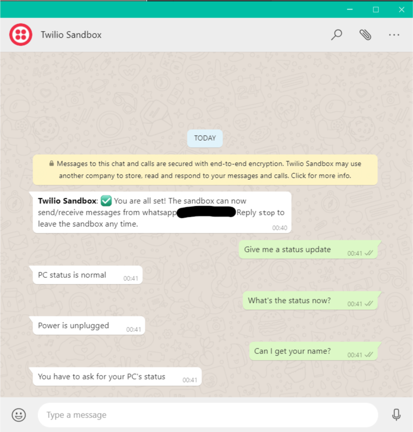 #100DaysofCode Day 2: PC status chatbot for Whatsapp | by Philemon ...