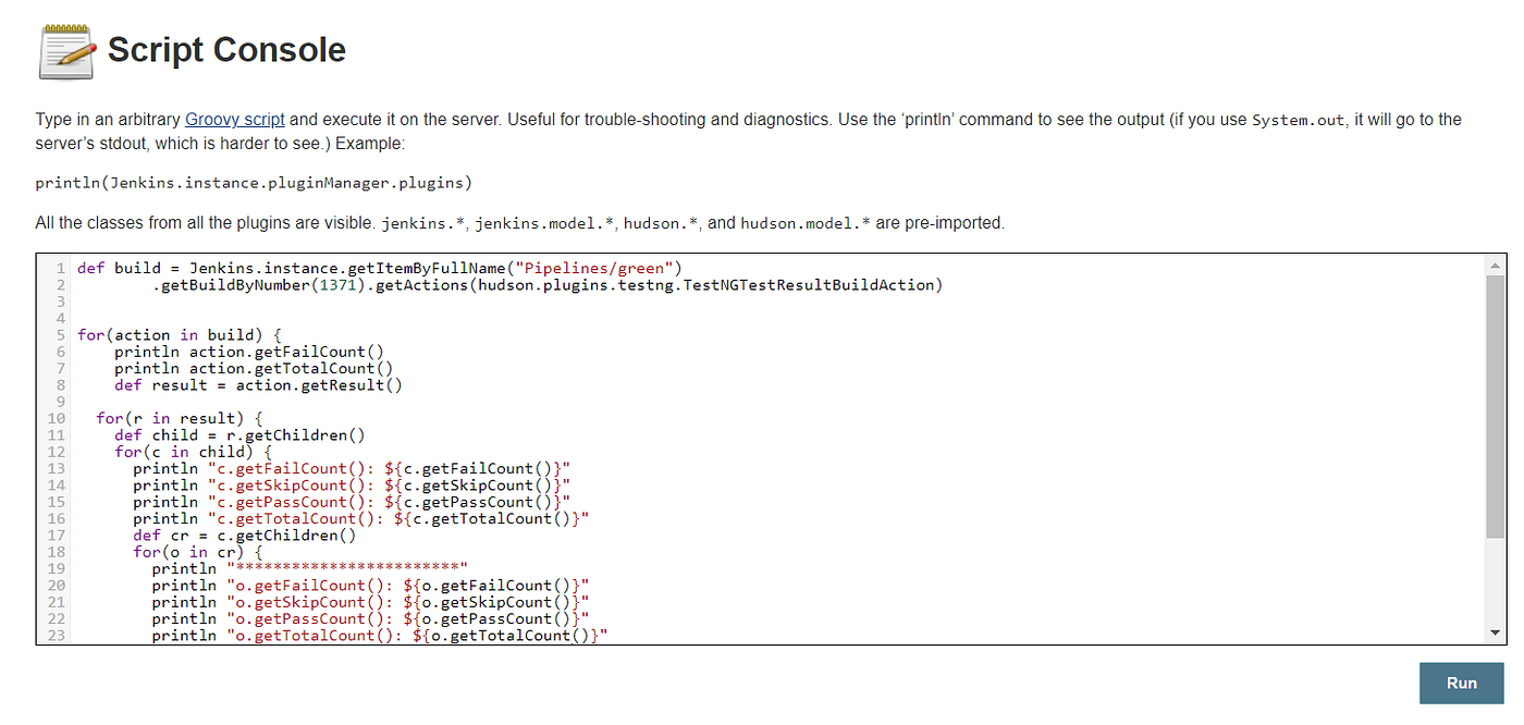 Steps to access jenkins build objects | by Pawankumar Dwivedi | Medium