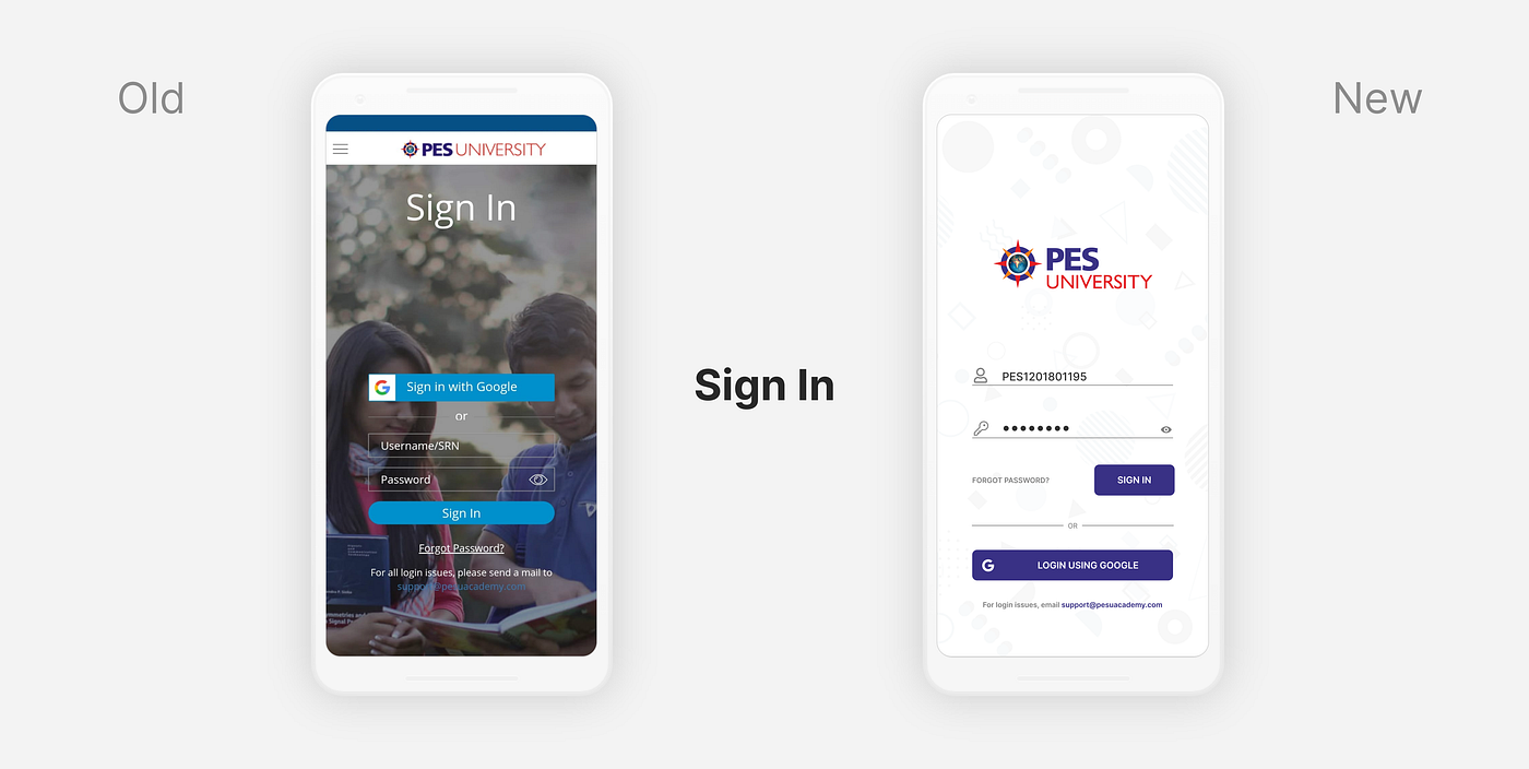 PESU Academy Mobile App Redesign — UI/UX Case Study | by Inshaal Uddin ...