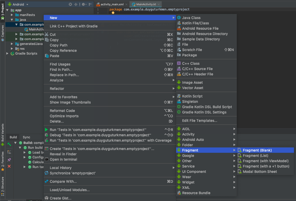 Android-Kotlin Fragment Kullanımı | by Duygu Türkmen | Medium
