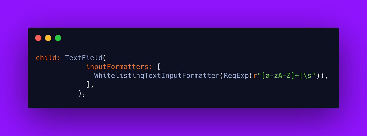 Input formatting — Flutter. Welcome! Today we will learn about… | by TheBoringDeveloper ...