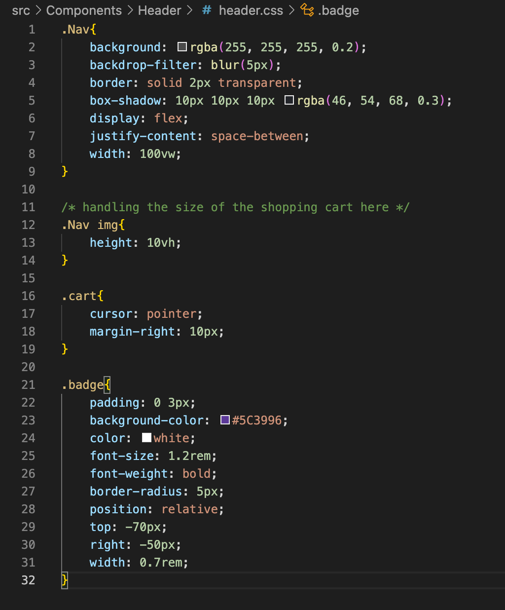 How to Create a Shopping Cart with a Badge 🛒 | by Reagan A Davenport ...