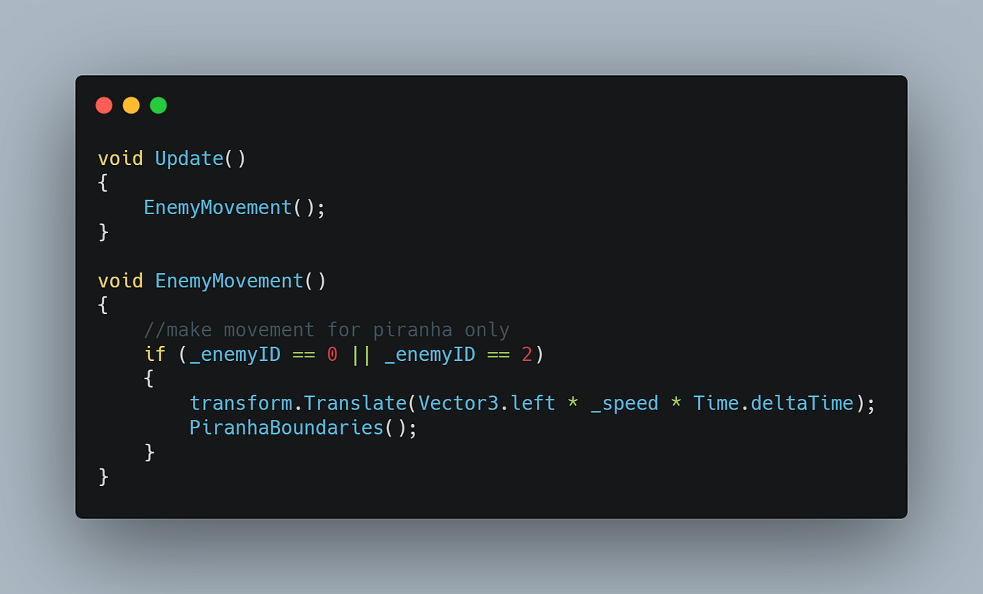 Creating New Enemy Types: The Jumbo Red Piranha | by Jared Amlin | Nerd For Tech | Aug, 2021 ...