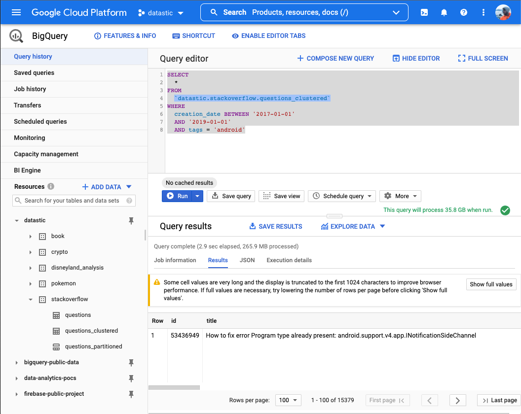 How to Use Partitions and Clusters in BigQuery Using SQL | by Romain Granger | Towards Data Science
