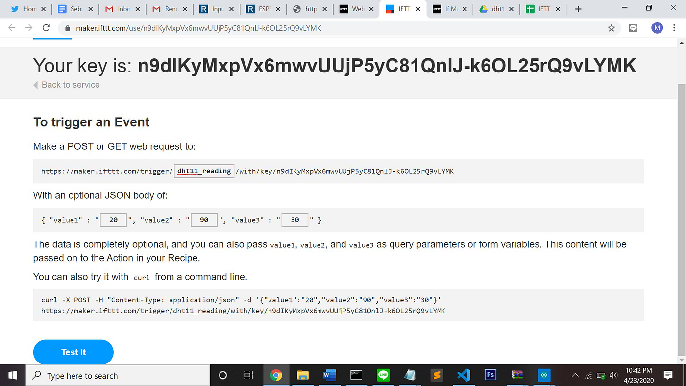 Data Logging ke Spreadsheet dengan ESP32 | by Madiha Ainayya | Medium