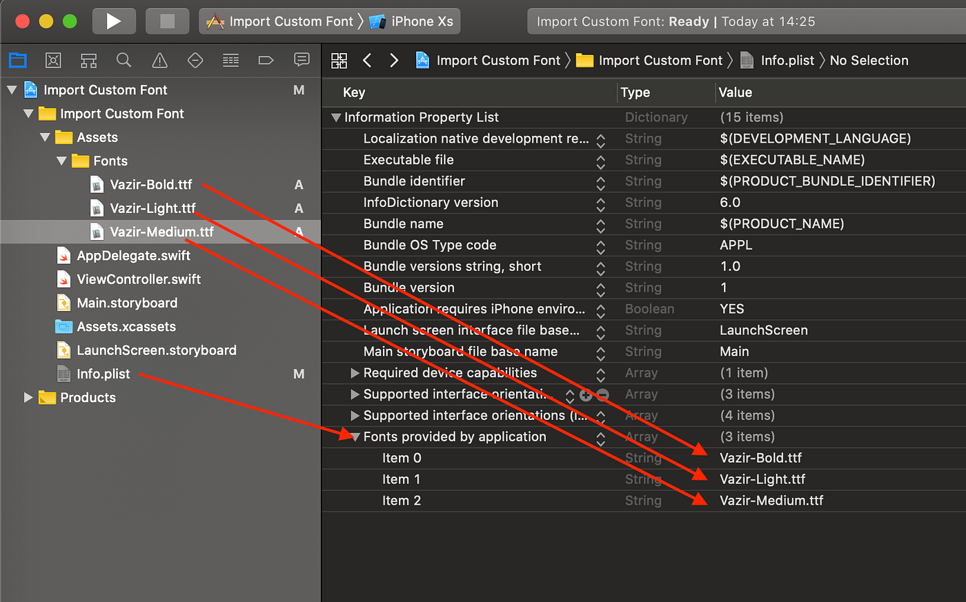 How to Import Fonts into Xcode (Swift 5) | by Mohammed R Ghate | Mac O ...