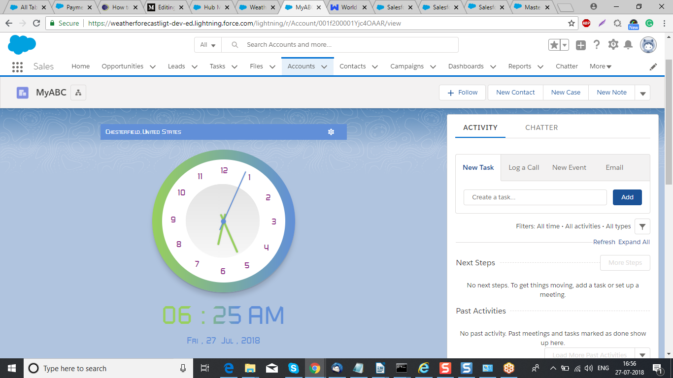 Need A Clock For Your Salesforce Org Try World Clock Lightning Component By Wedgecommerce