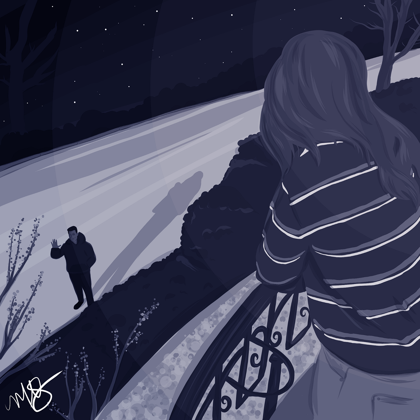 A Study in Isolation Illustration | by Maureen Stewart | Medium