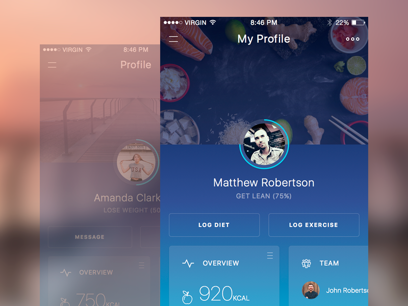 Profile Page Inspiration. via Muzli | by Muzli | Muzli - Design Inspiration