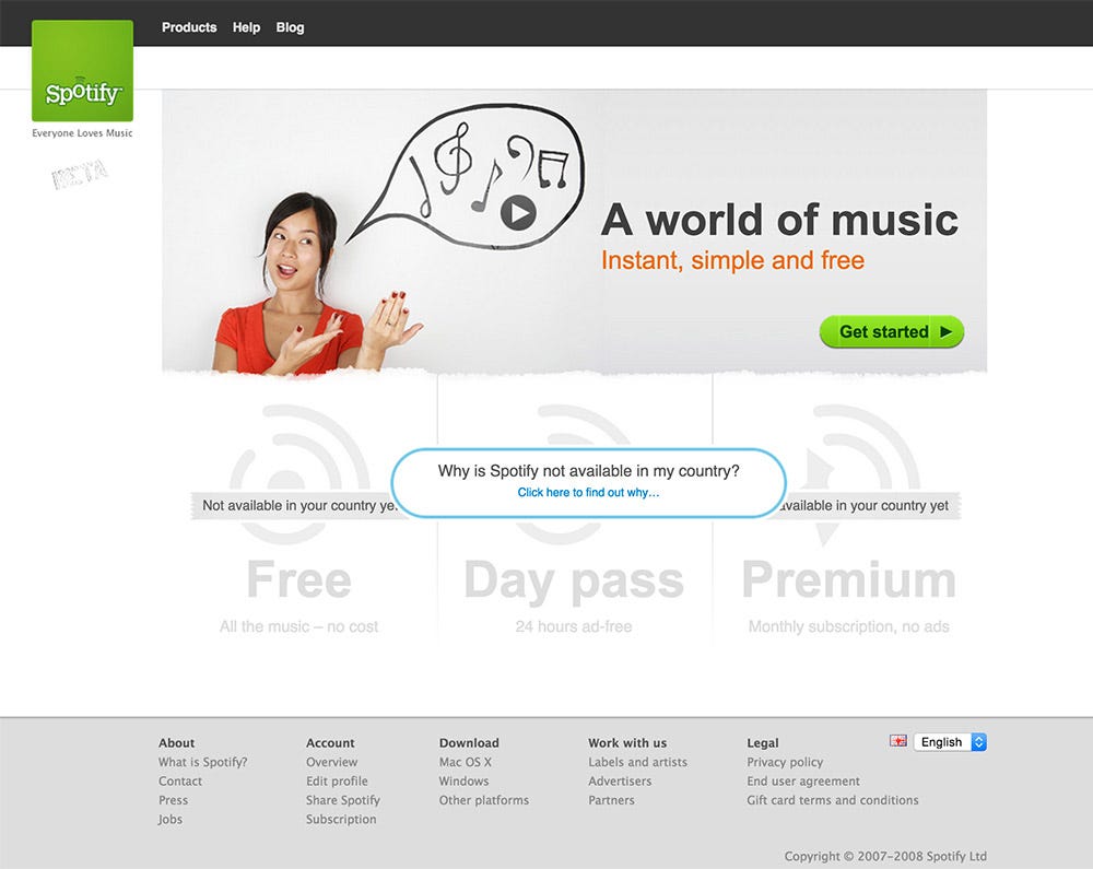 How Spotify’s website UX has changed (2006 to 2016) | by Sean Hervo ...